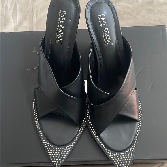 Cape Robbin | Shoes | Cape Robbin Black Studded Mules | Poshmark